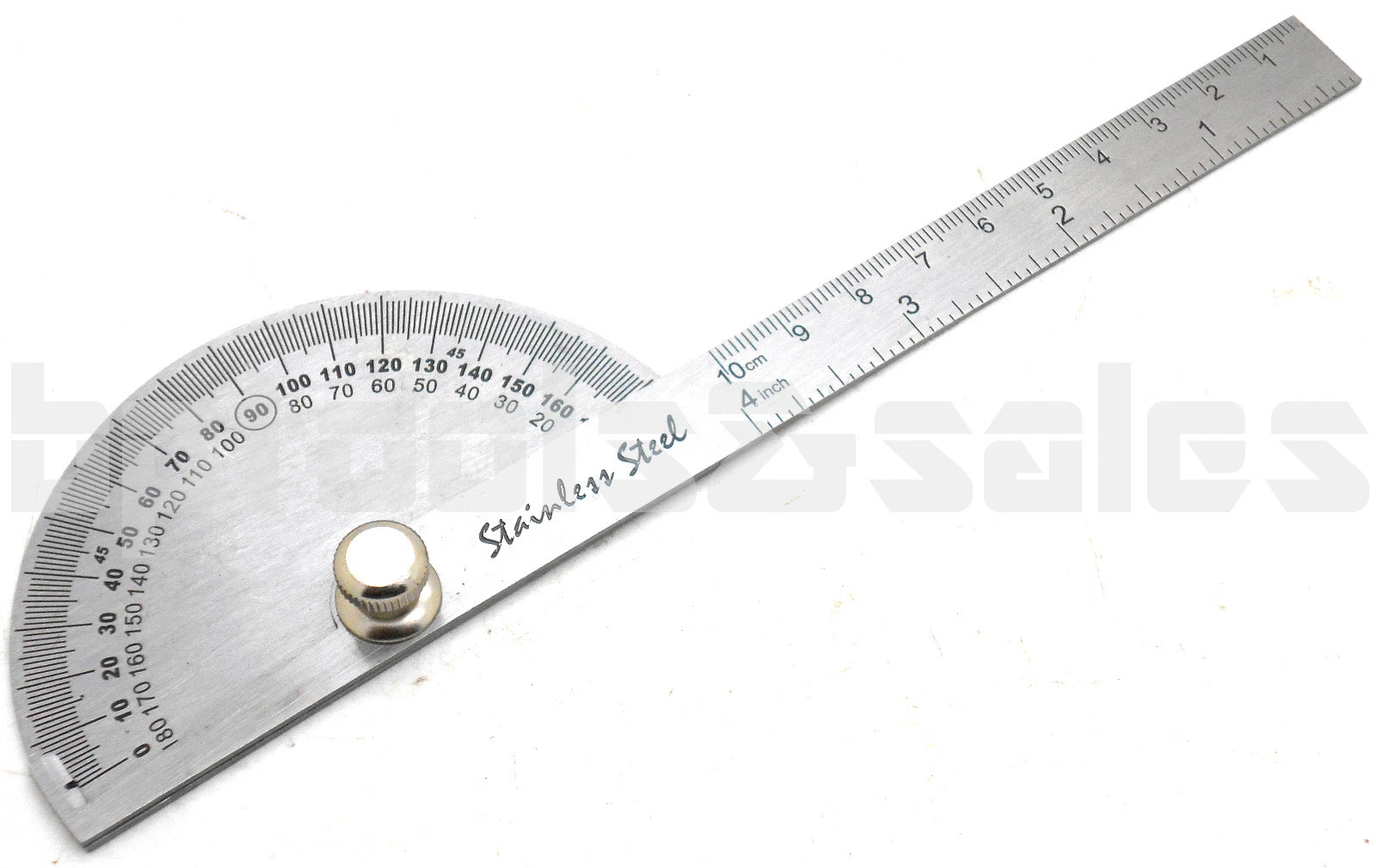 ELARA- Sae Stainless Steel Rotary Protractor Angle Rule Gauge Machinist ...