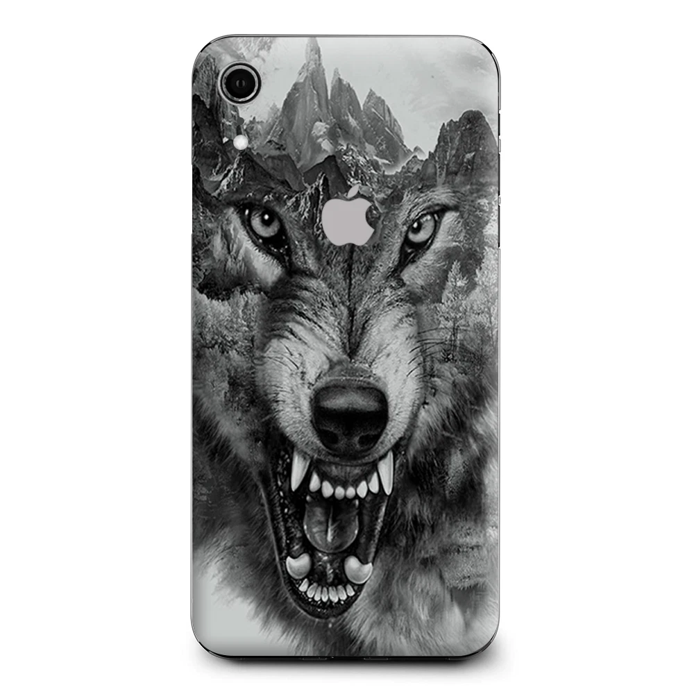 ELARA- Skins Decal Wrap For Apple Iphone Xr - Angry Wolf Growling ...