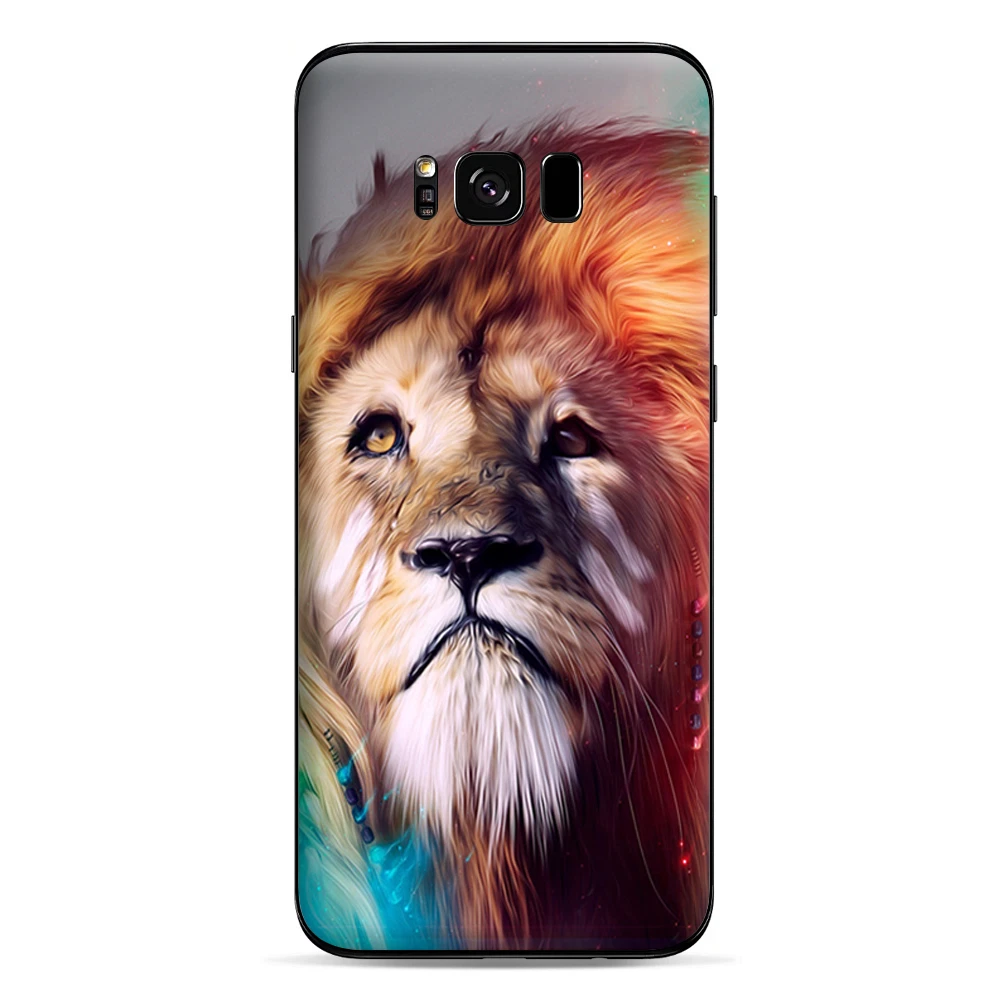 ELARA- Skins Decals For Samsung Galaxy S8 - Lion Face - Walmart.com