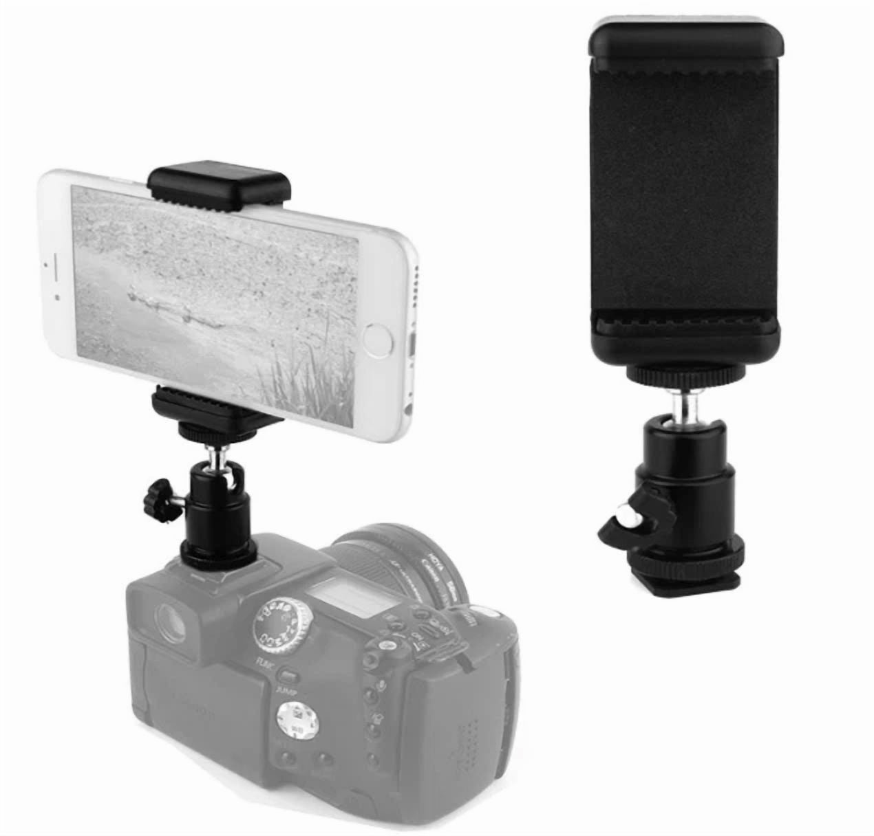 ELARA- Slr Hot Shoe Ptz Mobile Phone Clip 1/4 Screw Interface Universal ...