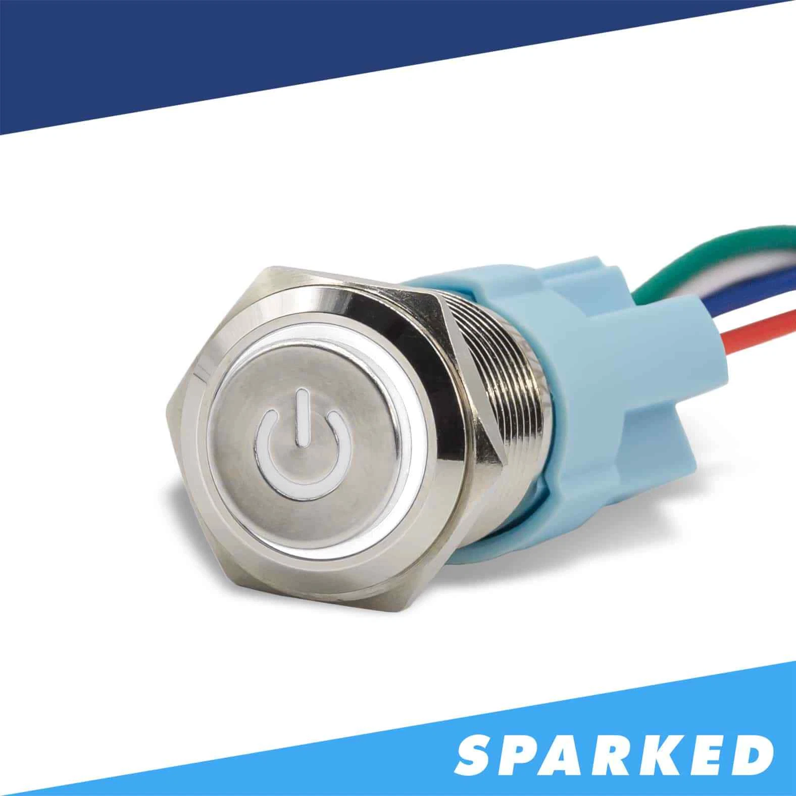 ELARA- Sparked Innovations Aluminum Latching 12V Push Button Switch ...