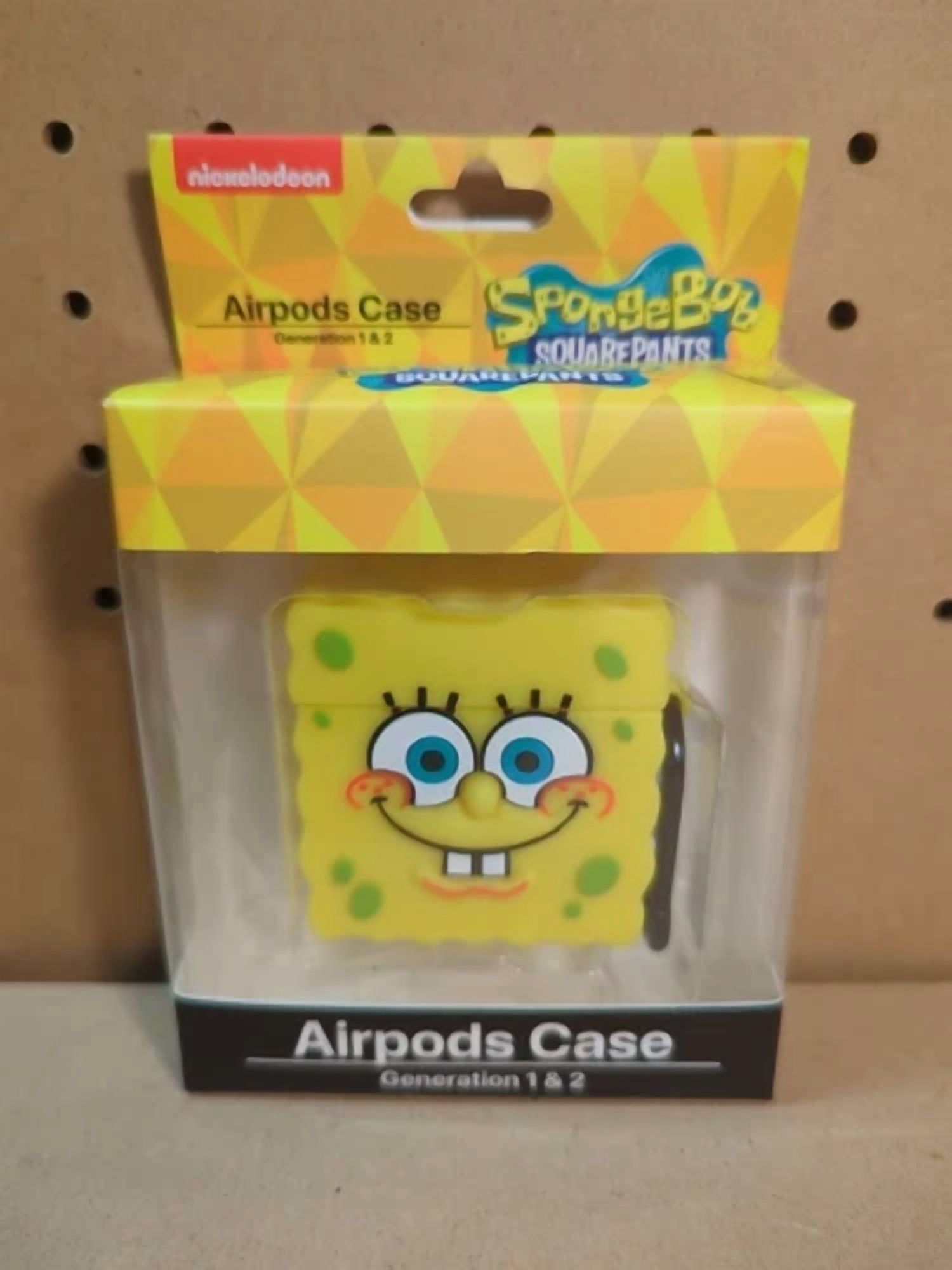 ELARA- Spongebob Airpods Protective Cover Case Holder & Carabiner Clip ...