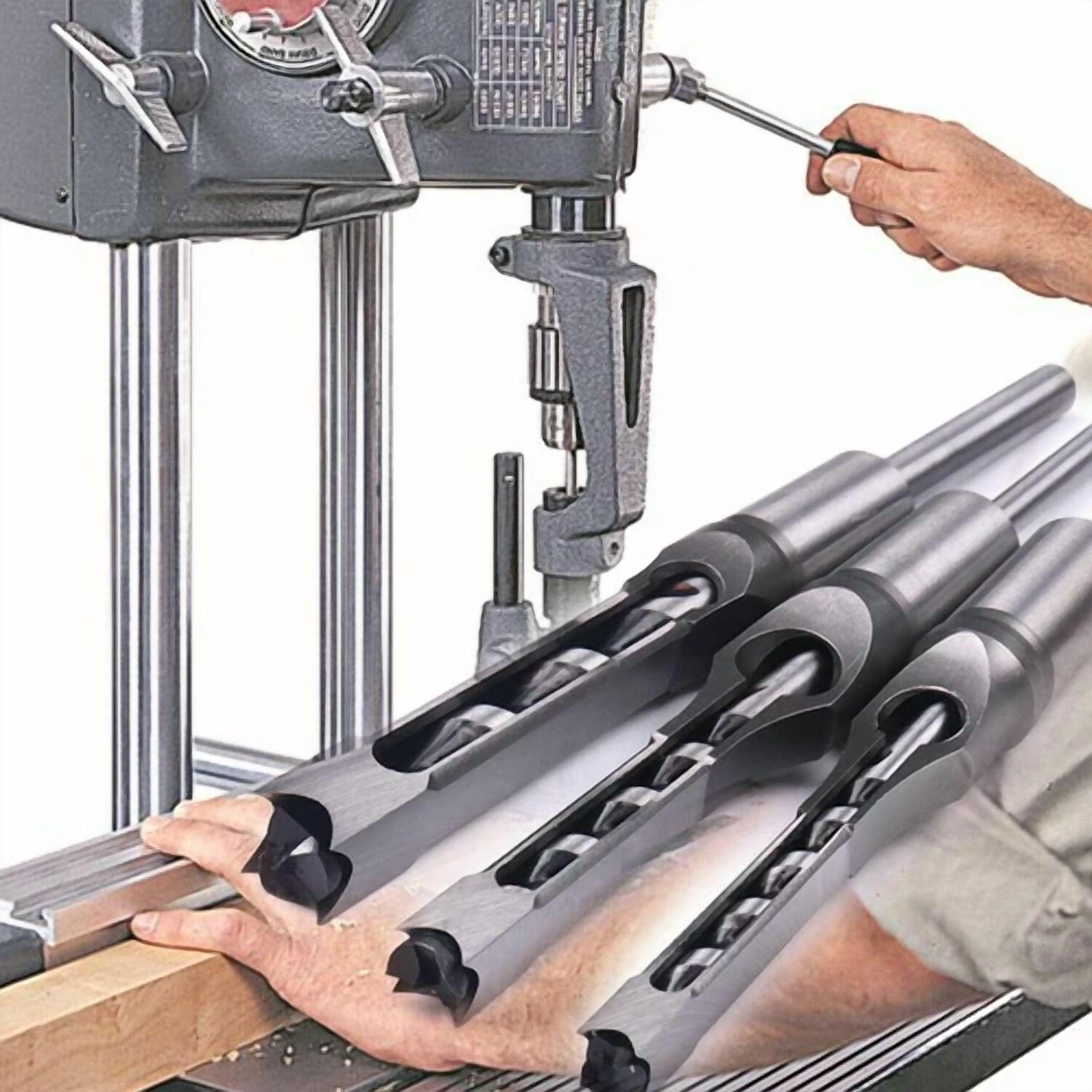 ELARA- Square Hole Woodworking Hss Drill Bit Chisel Mortising Mortise ...
