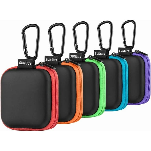ELARA- Sunguy [5-Pack] Earbud Case, Portable Eva Small Earbuds Carrying ...