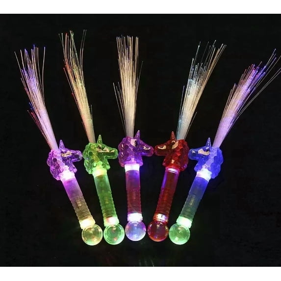 ELARA- Unicorn Led Fiber Optic Kids Party Favors Party Light Up Glow ...