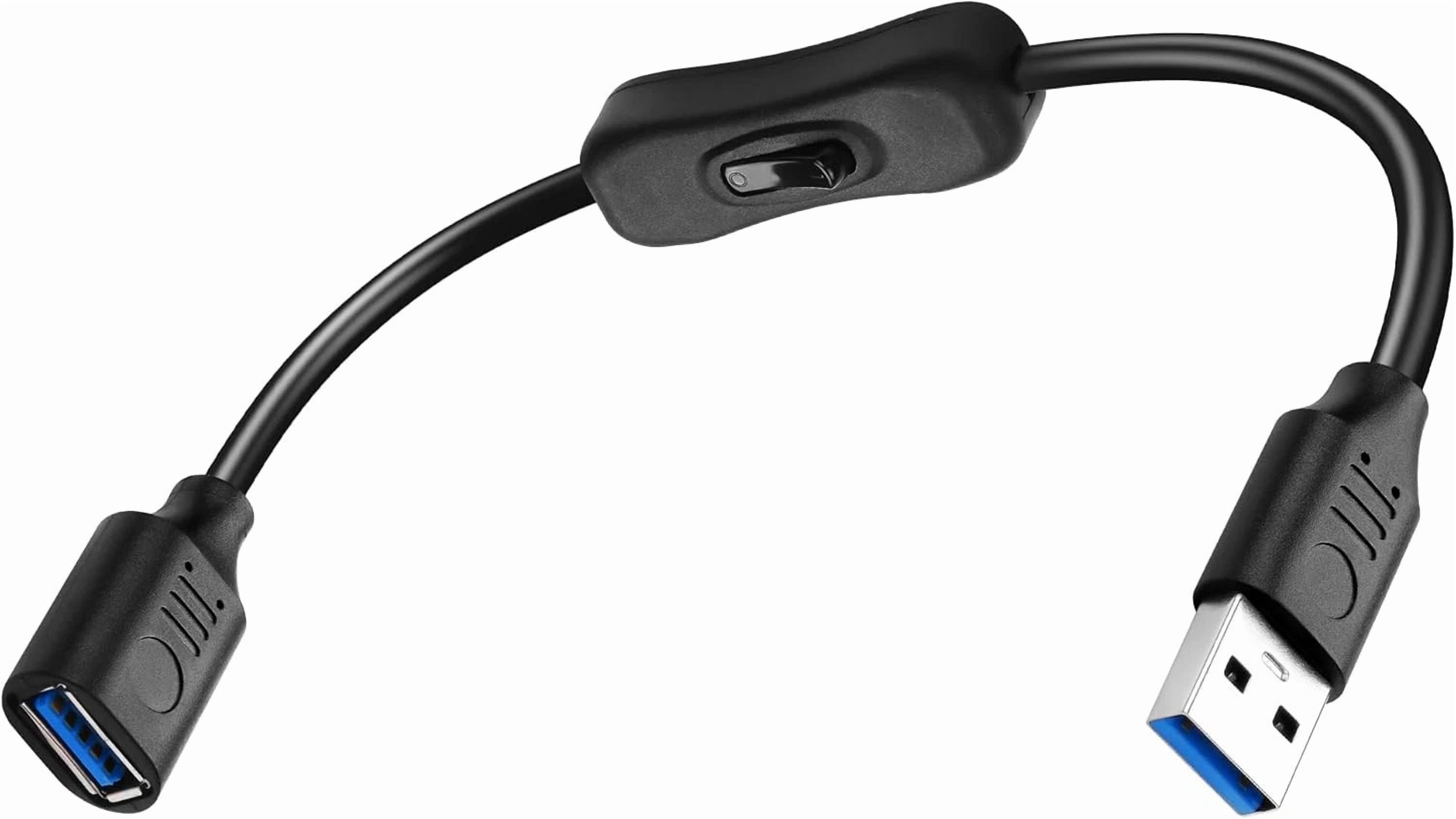 ELARA- Usb 3.0 Cable With On/Off Switch Type A Male To Female Extension ...
