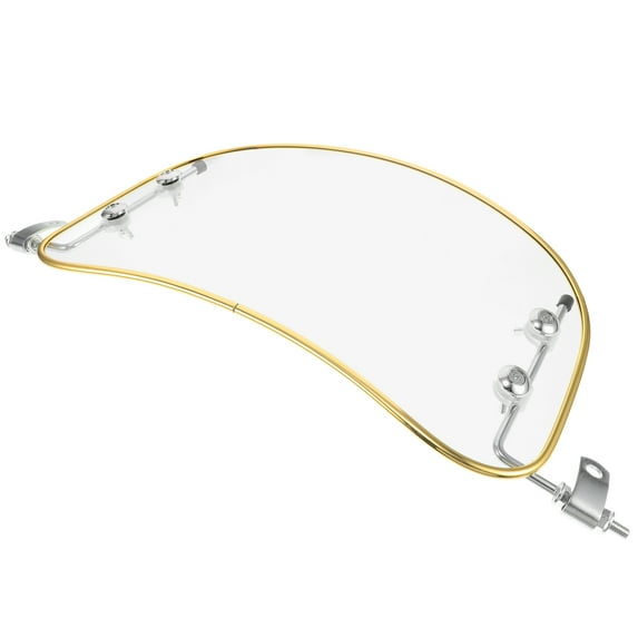 ELAYARD 1 Set Bicycle Front Windshield Gold Edge Iron Rain Protection ...