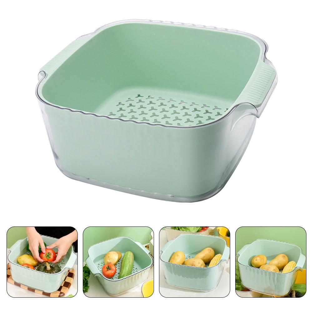 ELAYARD 1 Set Fruit and Vegetable Washing Basin Plastic Kitchen Use for ...