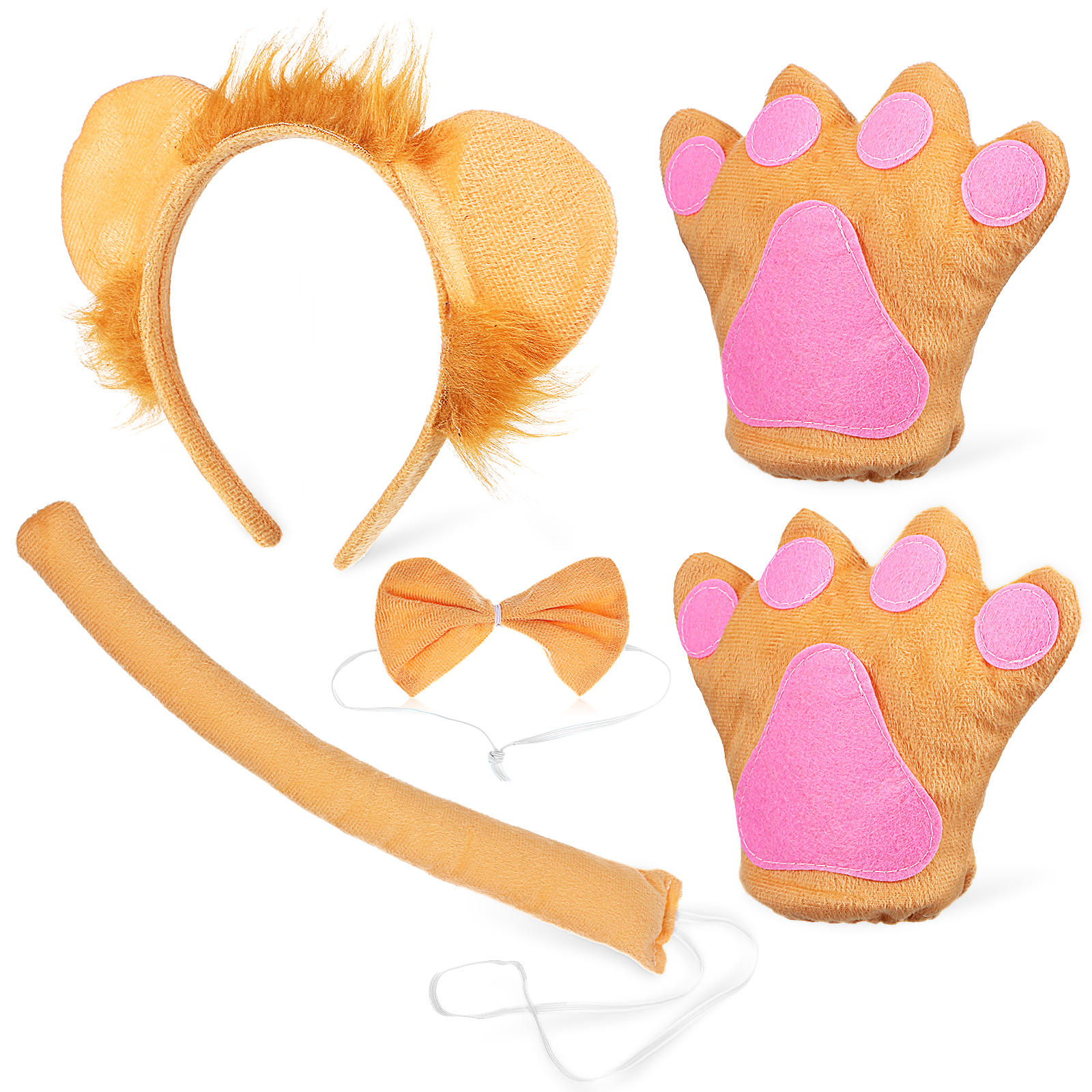ELAYARD 1 Set Lion Ears And Gloves Set Assorted Color For Graduation ...