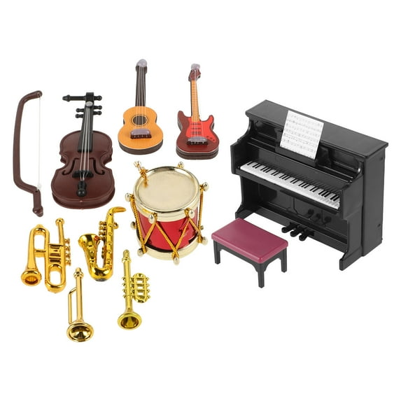 ELAYARD 1 Set of Miniature Musical Instrument Collection Plastic Model ...
