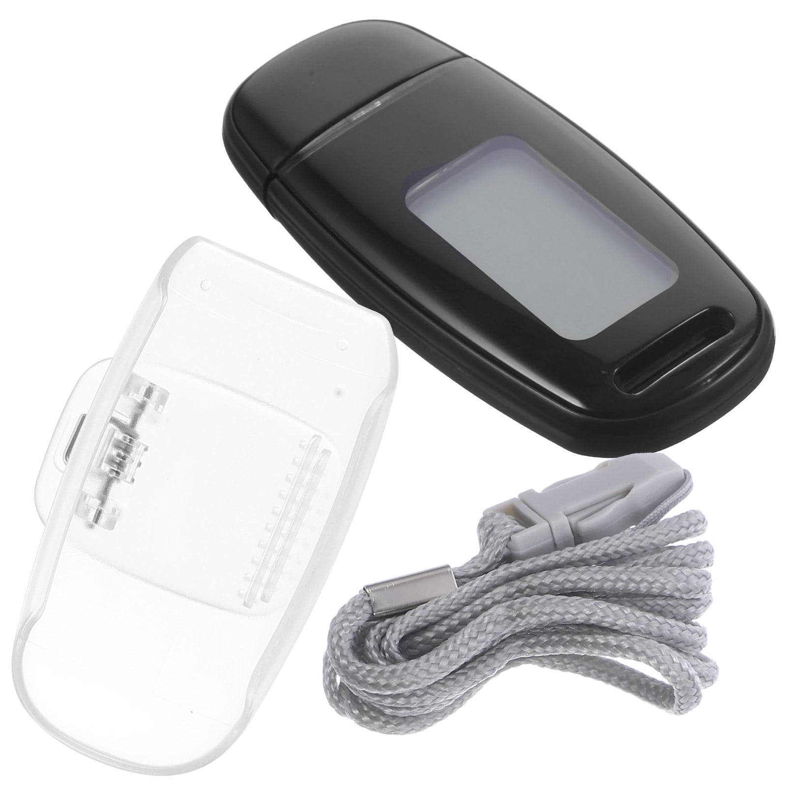 ELAYARD 1Set Professional Pedometer Black Portable Walking Counter with ...