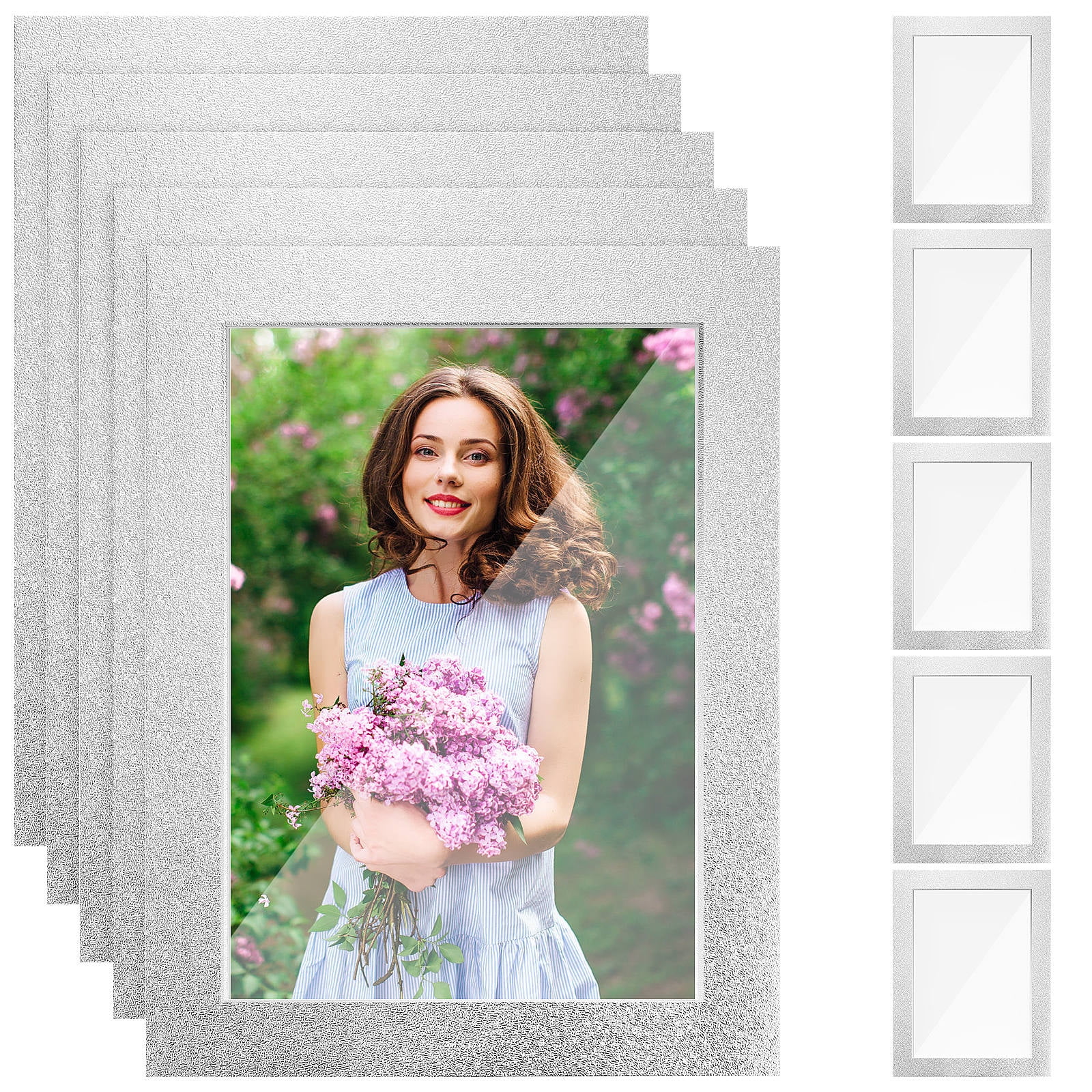 ELAYARD 10 Pcs Photo Matting Cardboard Frame With Protective Film For ...