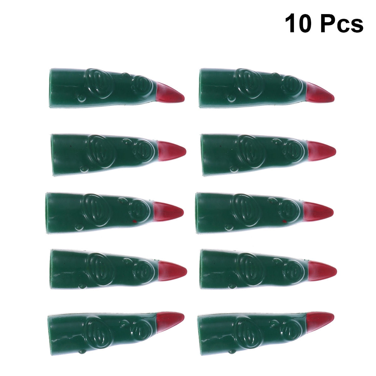 ELAYARD Cosplay Claws Witch Fake Finger Nails Green Plastic 10Pcs 1.9x1 ...