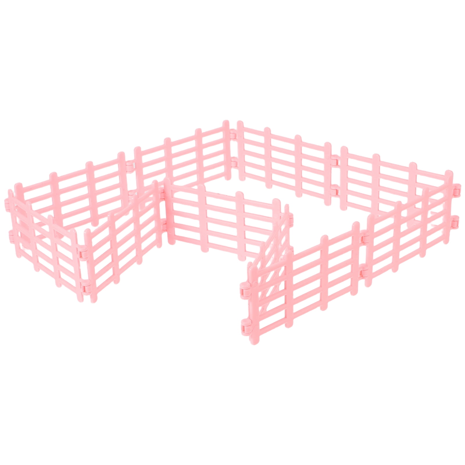 ELAYARD Miniature Plastic Dollhouse Fence Decorative Model for Kids ...