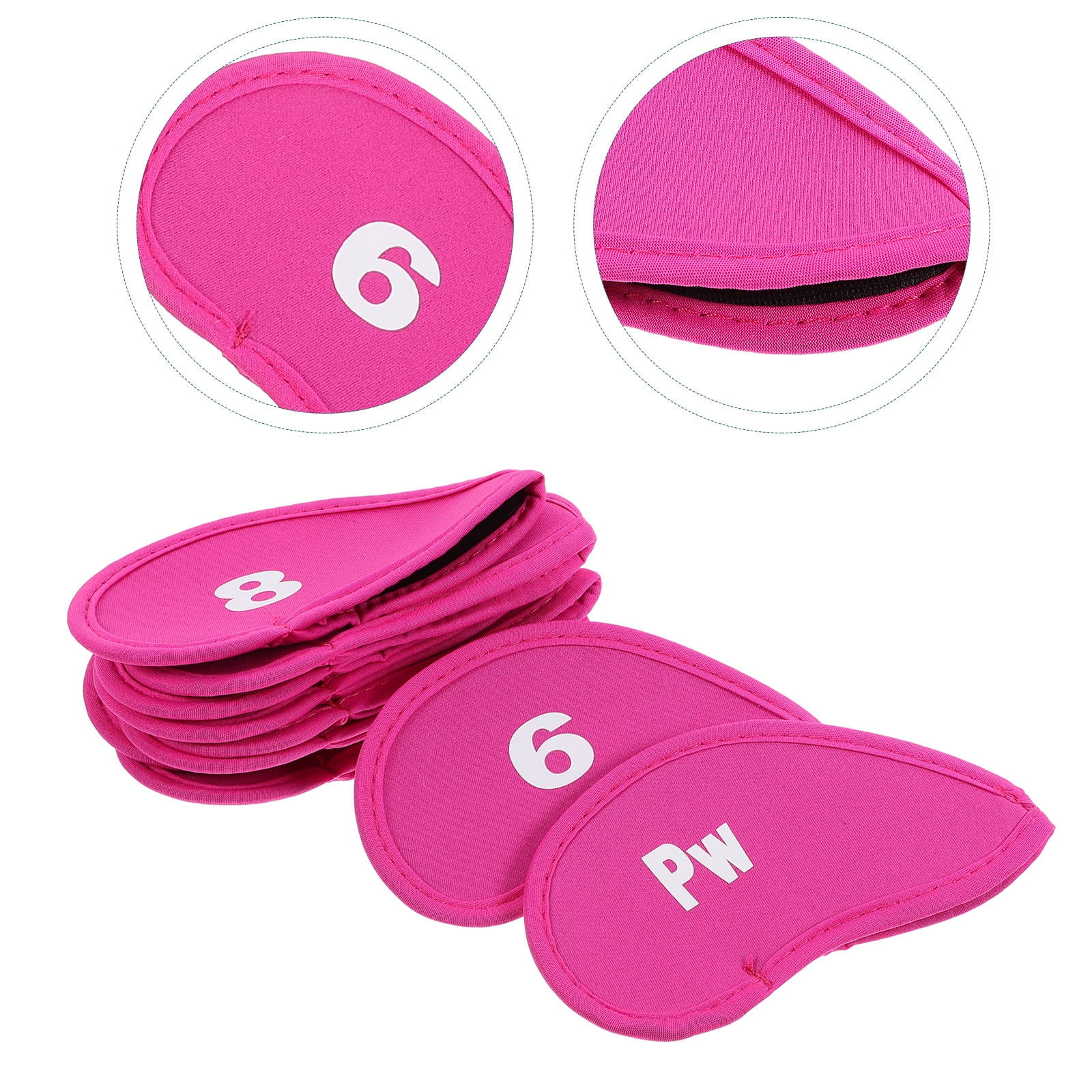 ELAYARD 10Pcs Golfs Shaft Covers Rosy Fabric Against Damage for Golfs ...