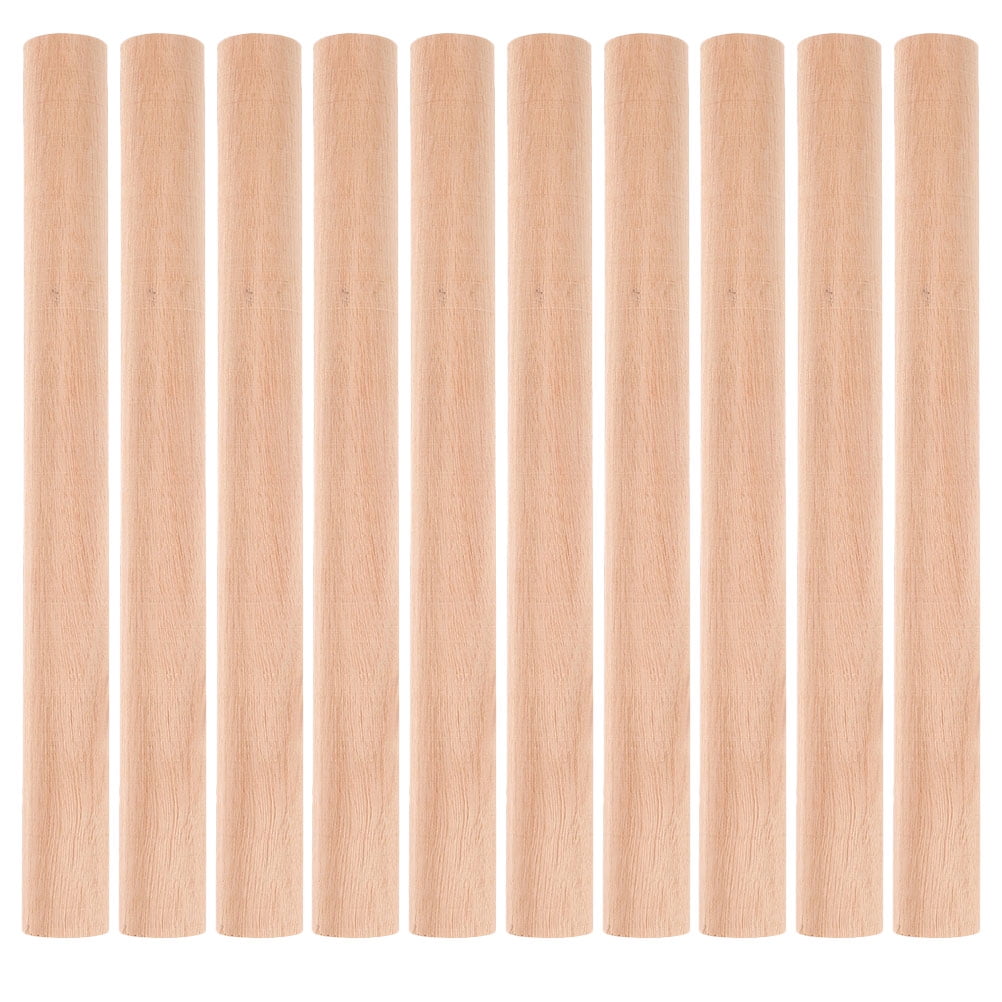 ELAYARD 10Pcs Wood Dowels for Crafting and Model Building with Safe ...