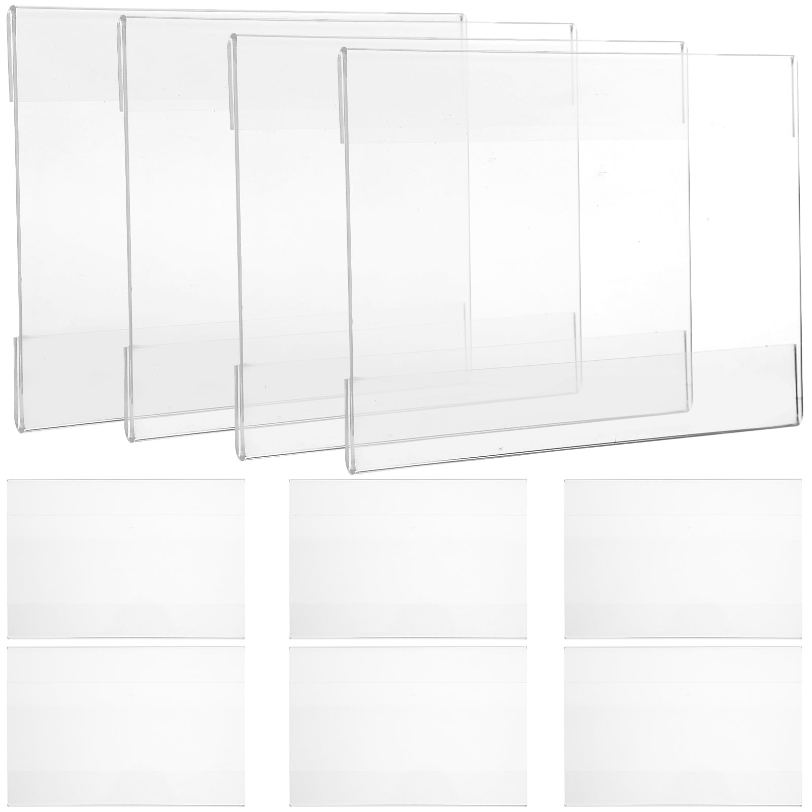 ELAYARD 10Pcs White Acrylic Price Tag Holder for Shelf Labeling in ...