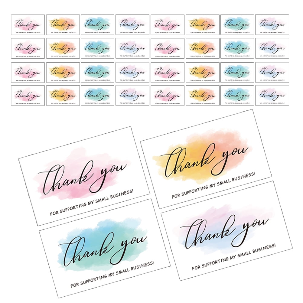 ELAYARD 120Pcs Retail Thank You Cards for Customer Appreciation Thick ...