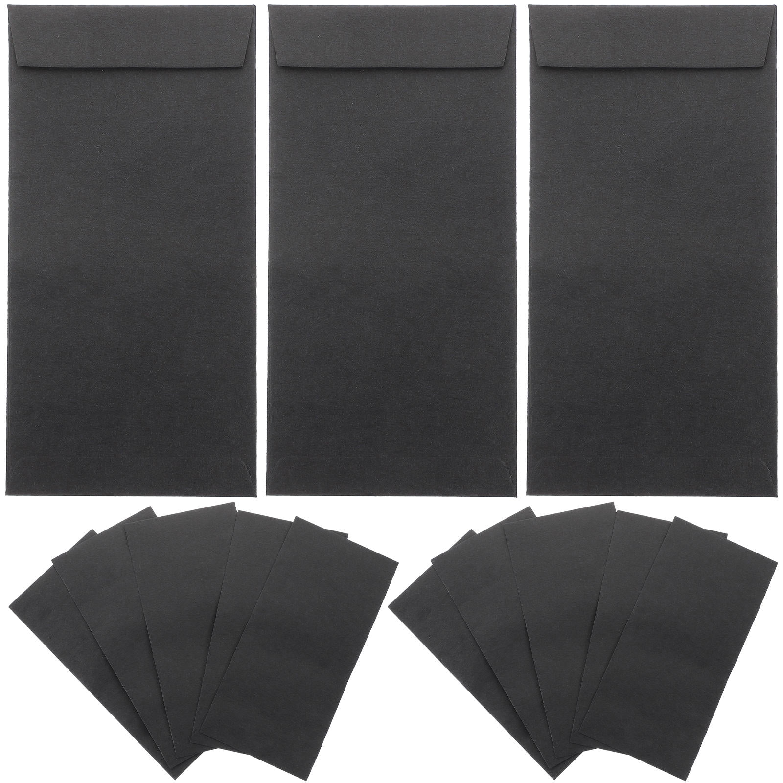 ELAYARD 120Set Chinese Envelope for Budget Management Black Paper Self ...