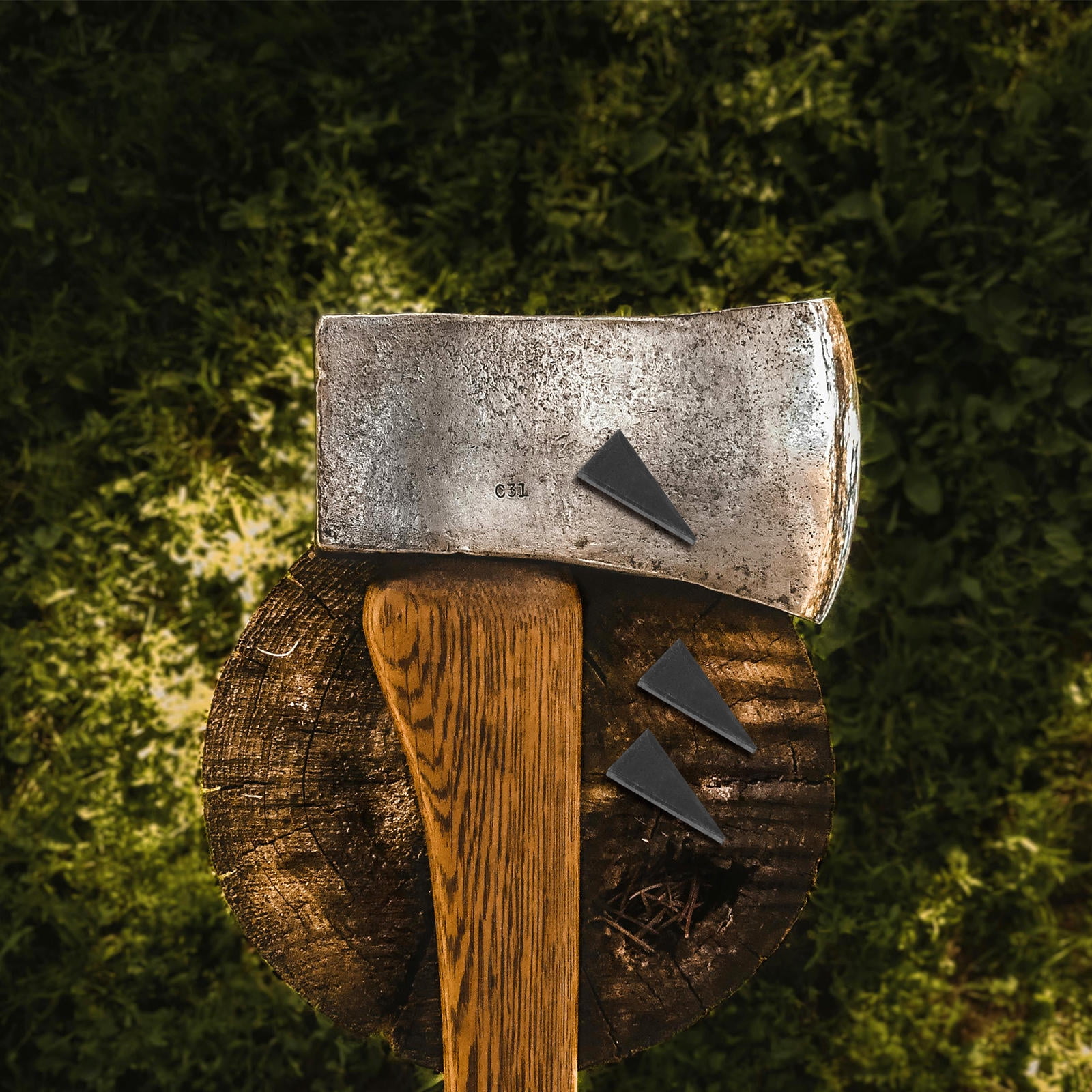 ELAYARD 12Pcs Carbon Steel Wedge Black for Home Use Easy Installation ...