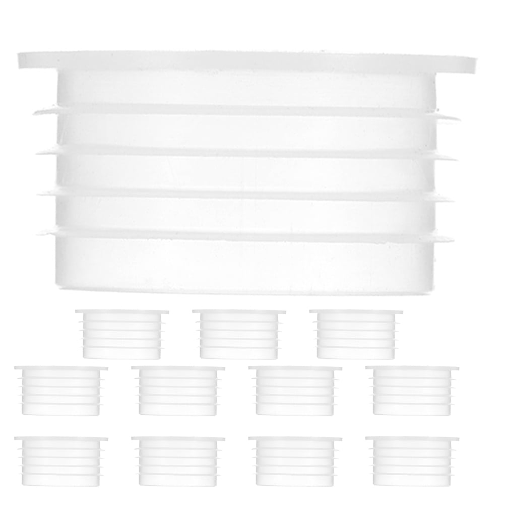 ELAYARD 12Pcs Clear Plastic Round Plug for Planter Box Prevents Water ...