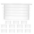 ELAYARD 12Pcs Clear Plastic Round Plug for Planter Box Prevents Water ...