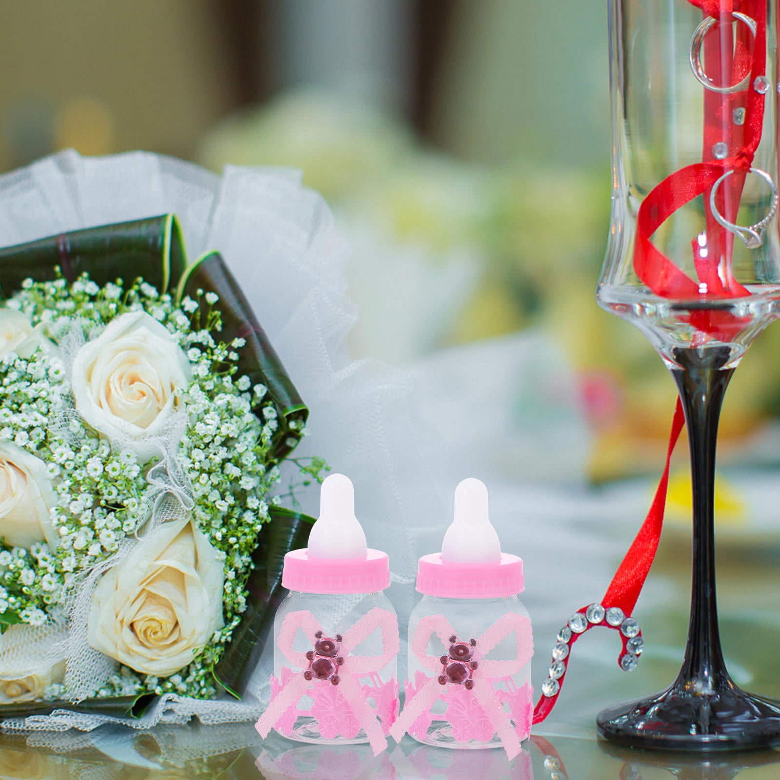 ELAYARD 12Set Pink Feeding- Candy Packing Boxes for Baby Shower and ...