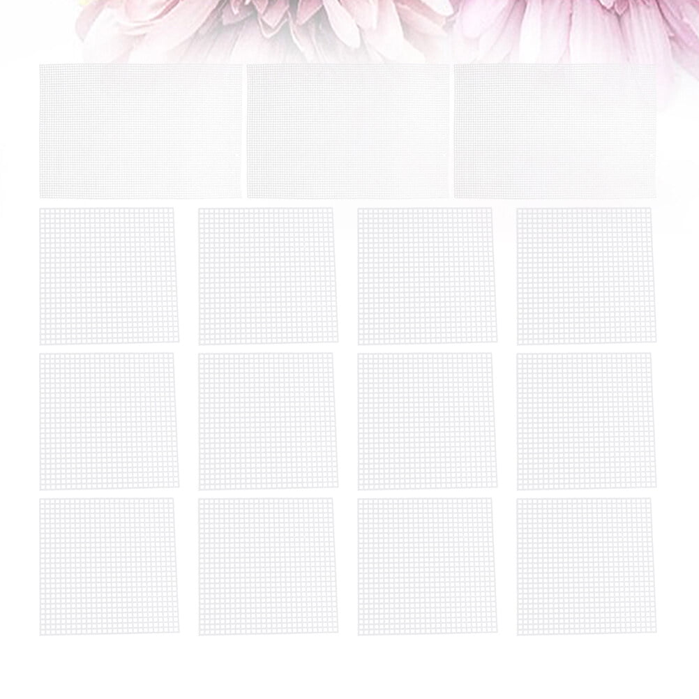 ELAYARD 15 Pcs Craft Plastic Mesh Sheets for Embroidery and Tapestry ...