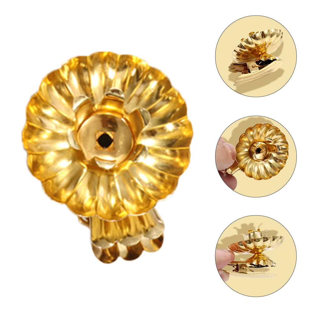 ELAYARD 15Pcs Desktop Metal Candle Holder Clips Golden Candlestick Clip ...