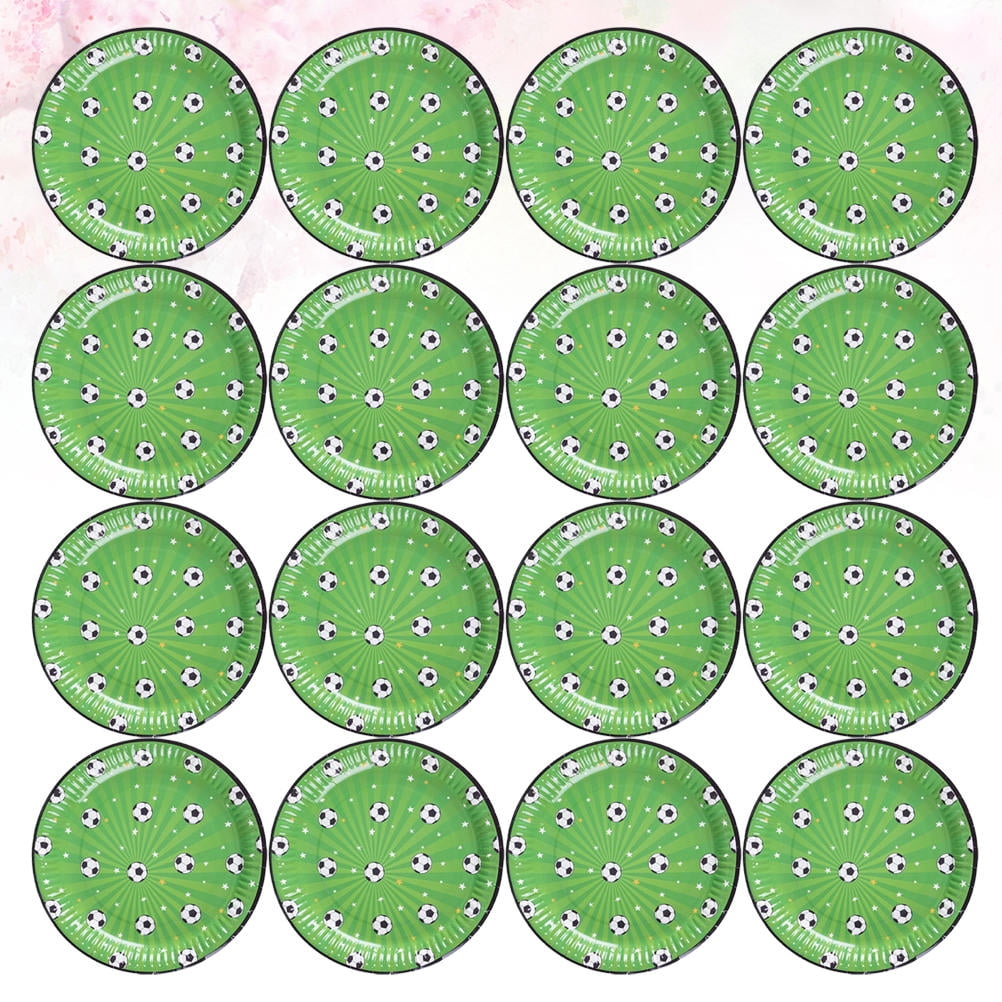 ELAYARD 16Pcs Durable Use Square Paper Plates for Football Themed and ...
