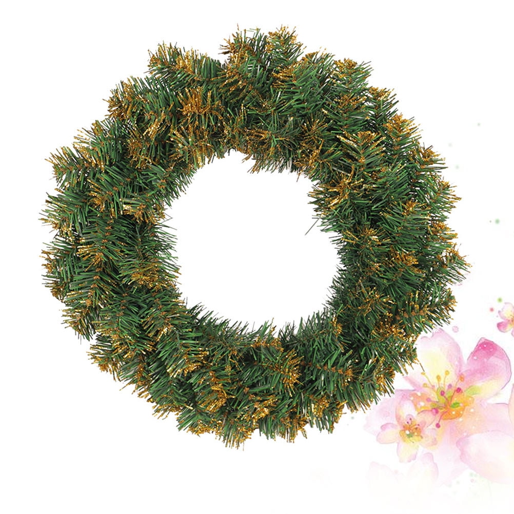 ELAYARD Golden PVC Wreath Circular 1Pack 12In - Walmart.com
