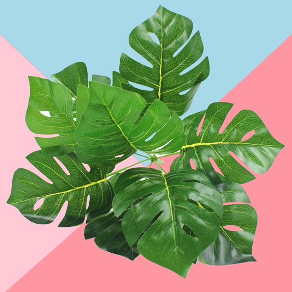 ELAYARD Artificial Tropical Leaves Decoration in Green for Vase and ...