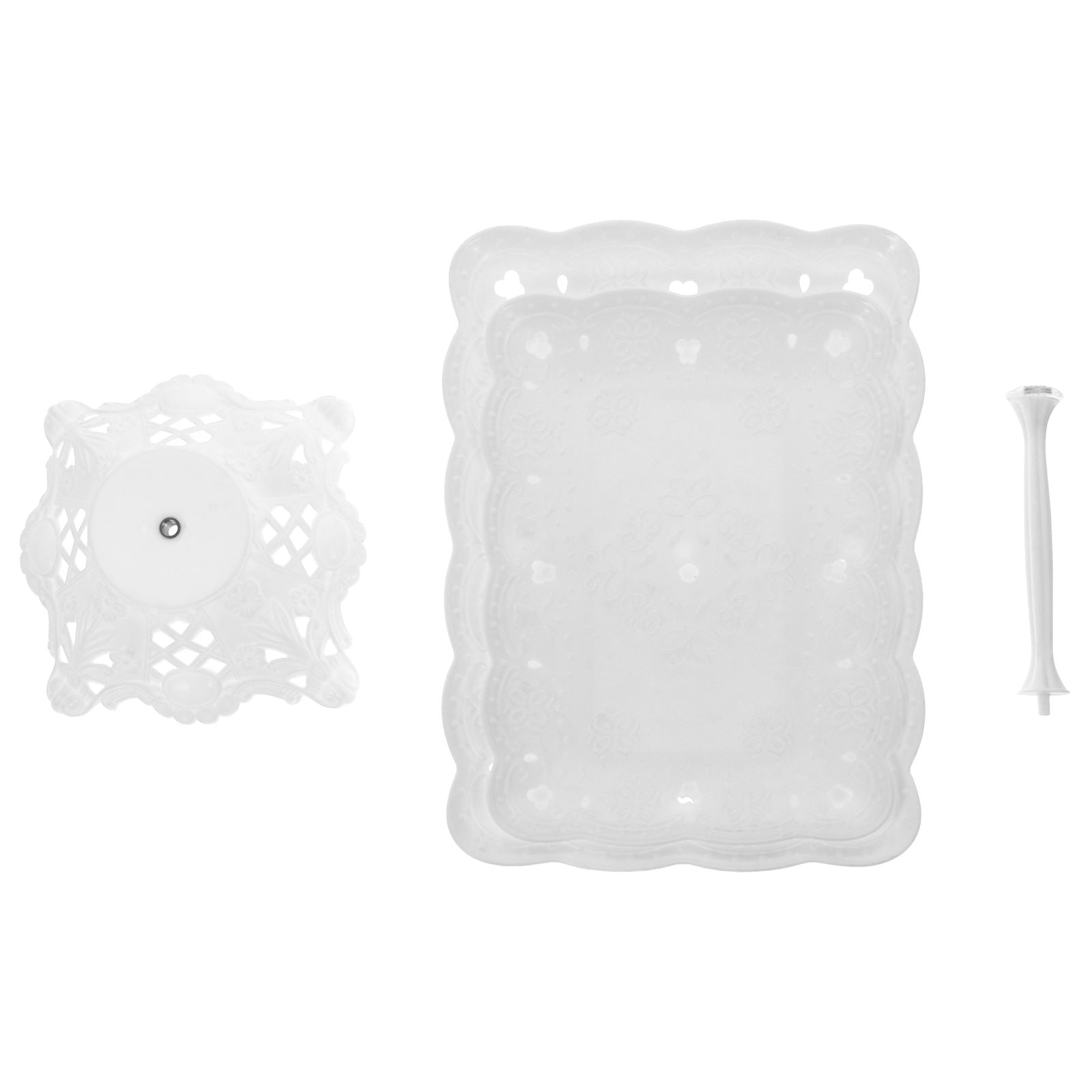 ELAYARD 1Pack Multi-layered Rectangular Cake Display Holder For Window ...