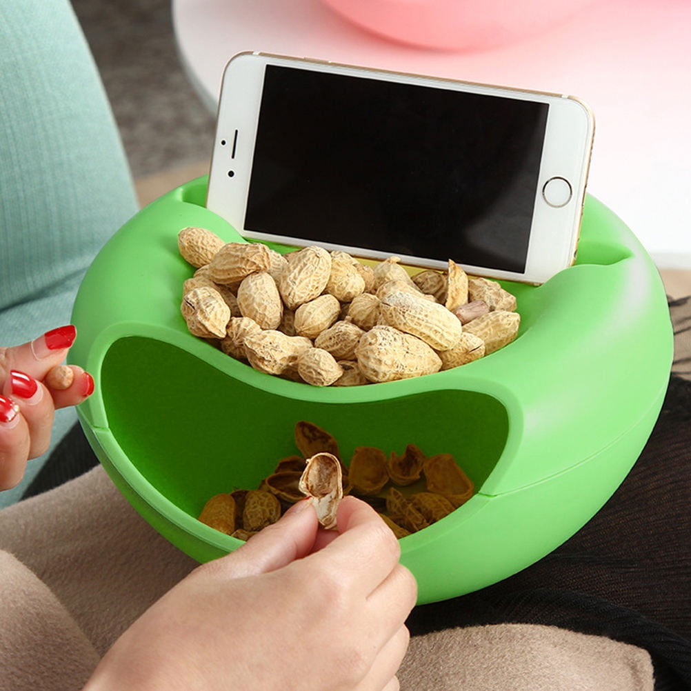 ELAYARD 1Pack Snack Box Portable Dual-Layer Rectangular for Phone and ...