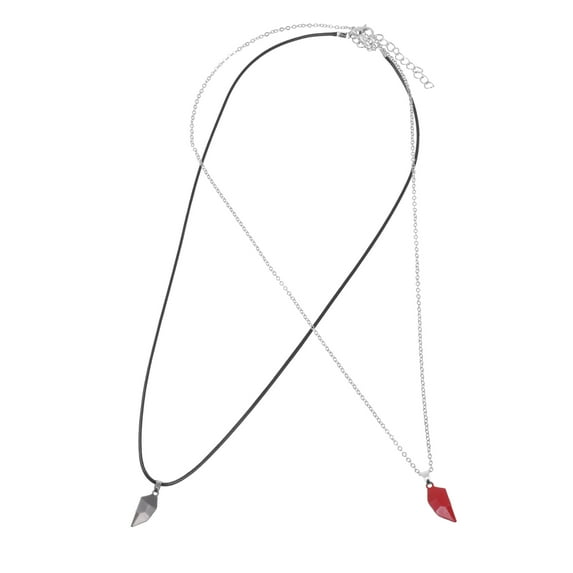 ELAYARD 1Pair Couple Neck Chain Black Zinc Alloy Creative Heart ...