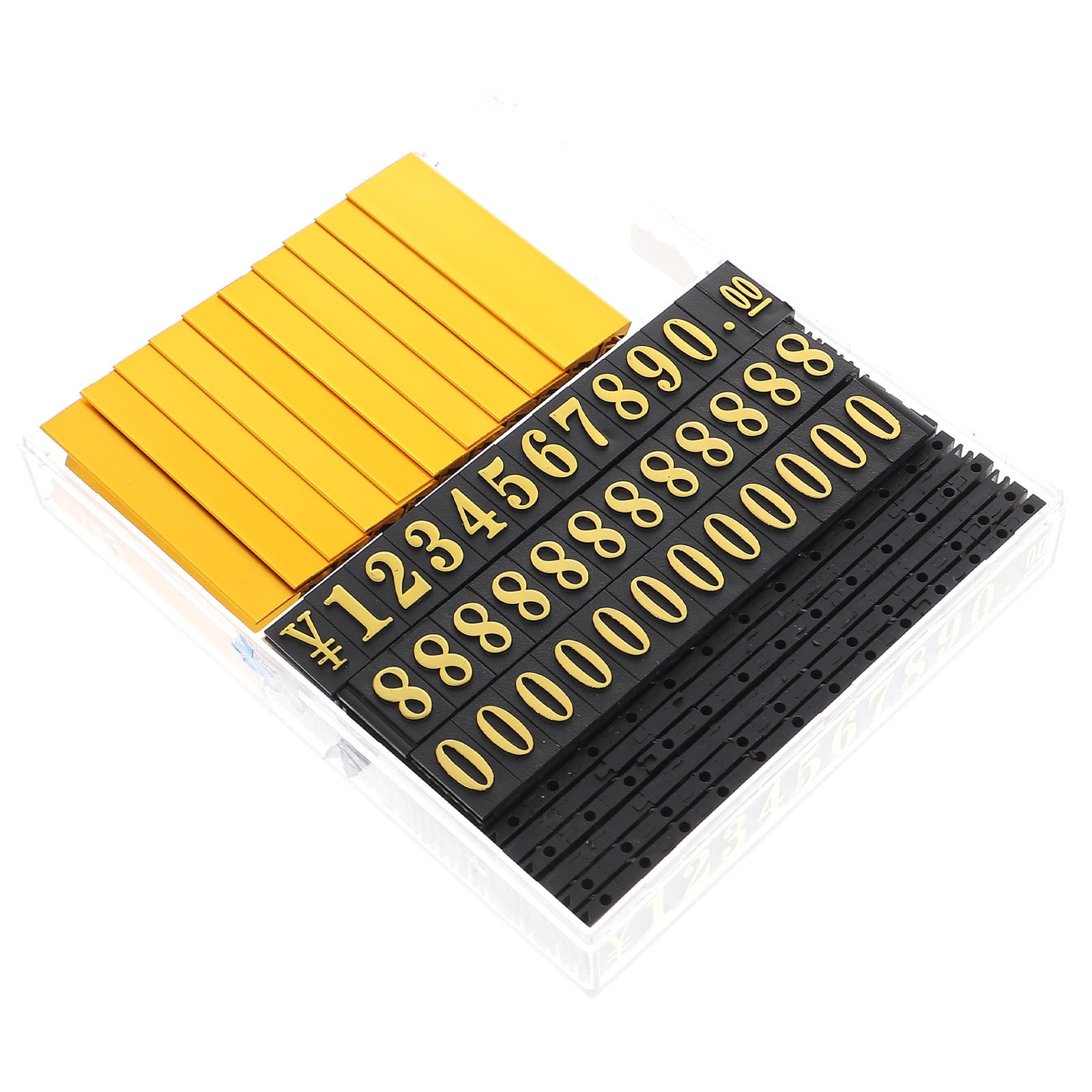 ELAYARD 1Set Golden Metal Price Tags Stand for Clear Jewelry Pricing in ...
