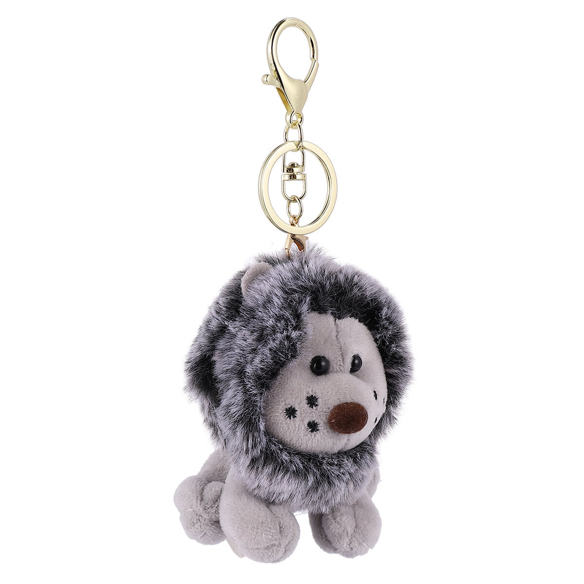ELAYARD 1Set Keychain Plushies Lion Pendant in Grey for Bag Decoration ...