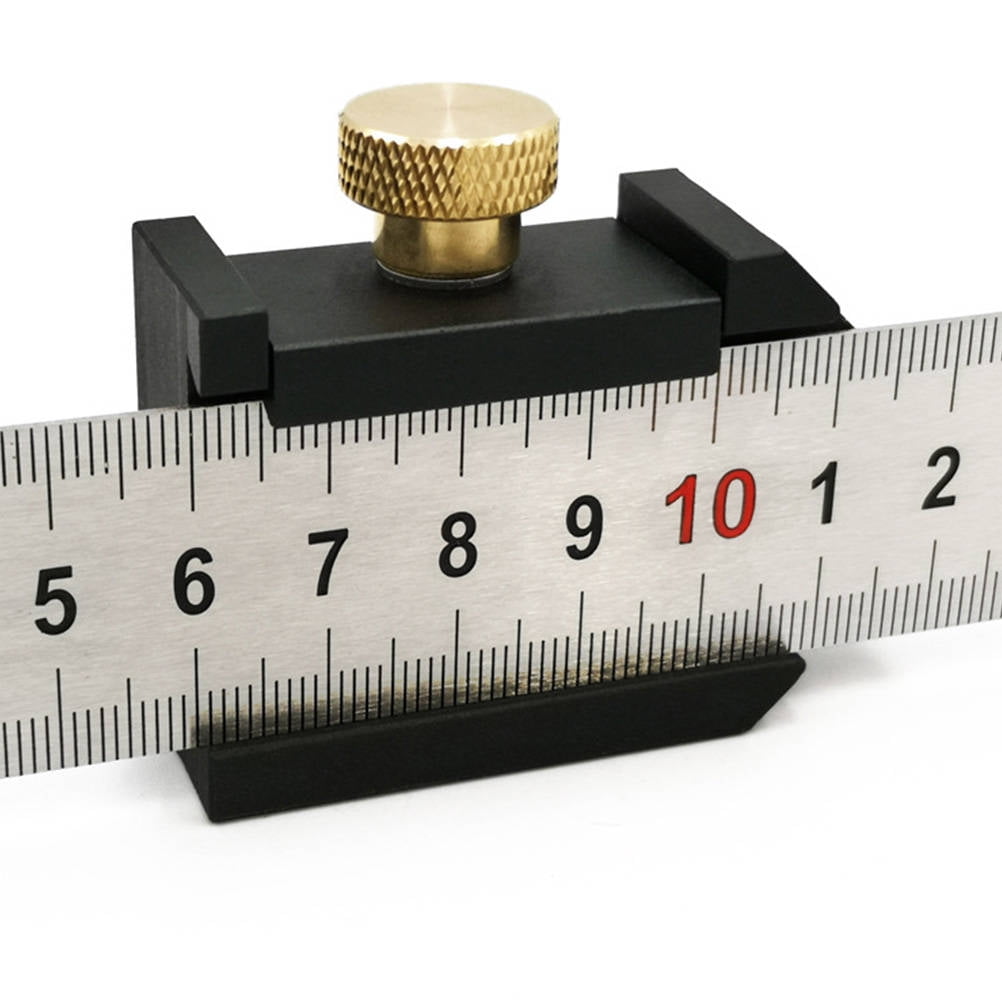 ELAYARD 1Set Positioning Block for Wood Working Tool Steel Ruler ...