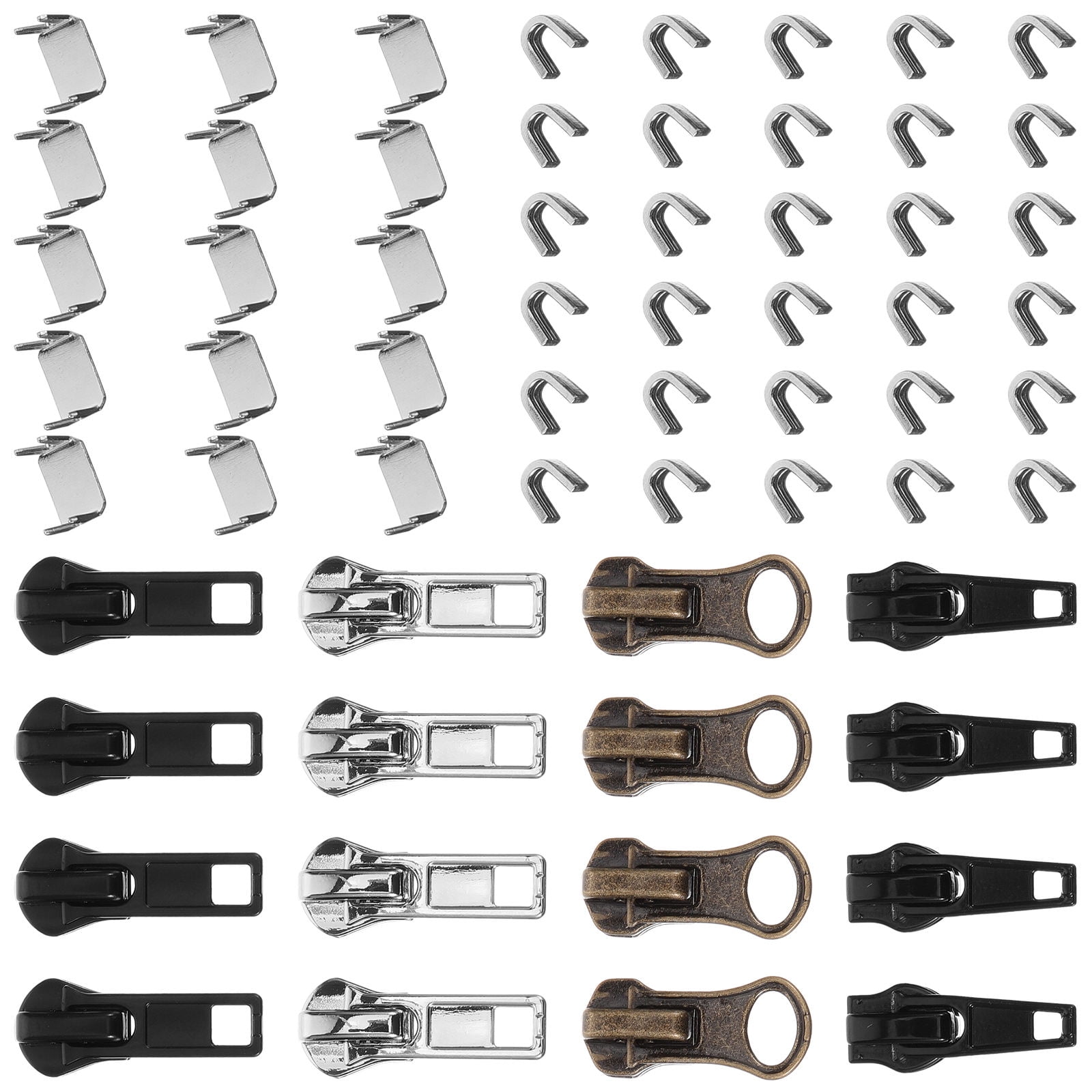 ELAYARD 1Set Multi Purpose Metal Zipper Repair Kit for Jackets ...