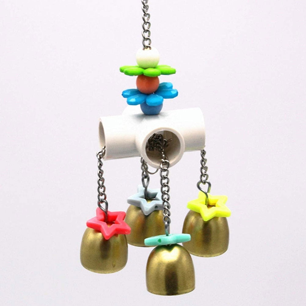 ELAYARD 1set Parrot Bells Hanging Bell For Cockatiels And Parakeets Fun ...