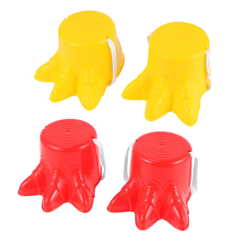 ELAYARD Jumping Stilts Bucket Stilts Plastic 2 Pairs Assorted Color For ...