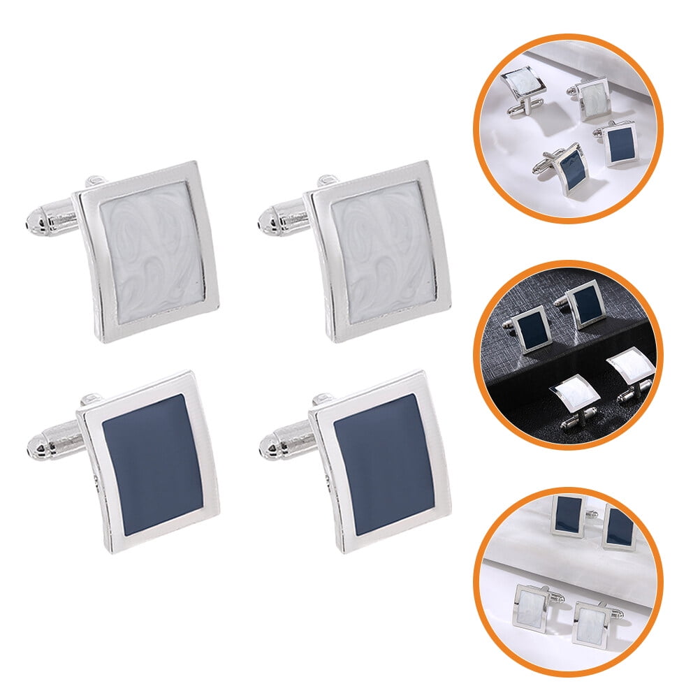 ELAYARD 2 Pairs Shirt Suit Classic Gold Wedding Men Buttons Tuxedo Male ...