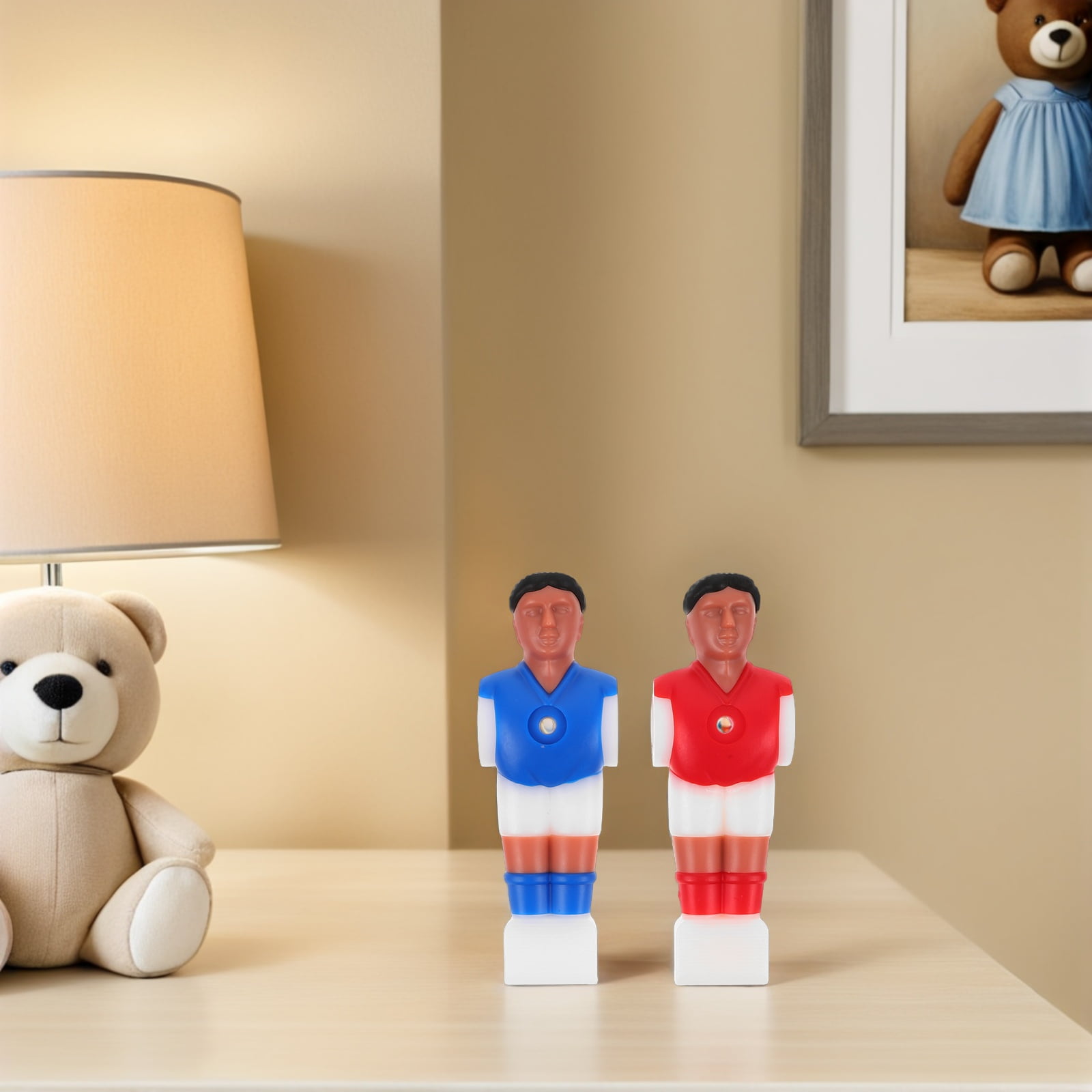 ELAYARD Foosball Player Figurines Set of 2, Assorted Colors, Plastic ...