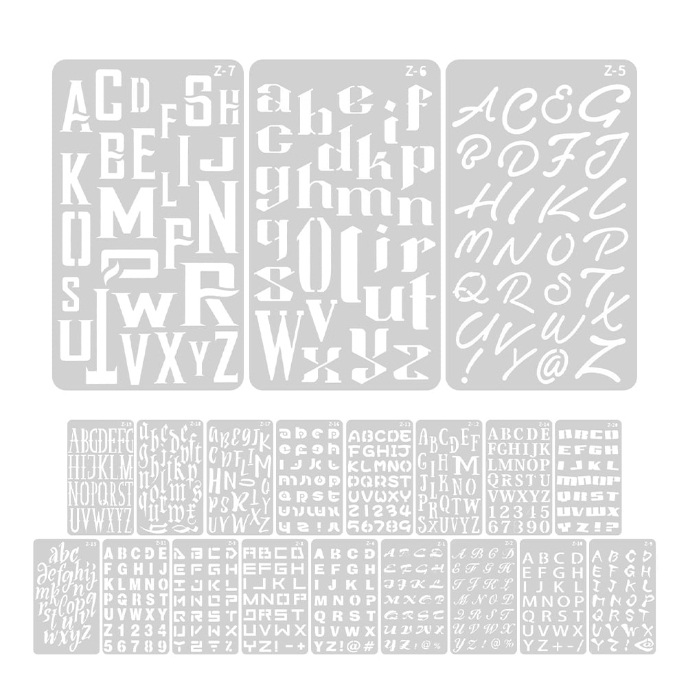 ELAYARD Letter Stencils Elayard White Pet for DIY Use Creative Graffiti ...