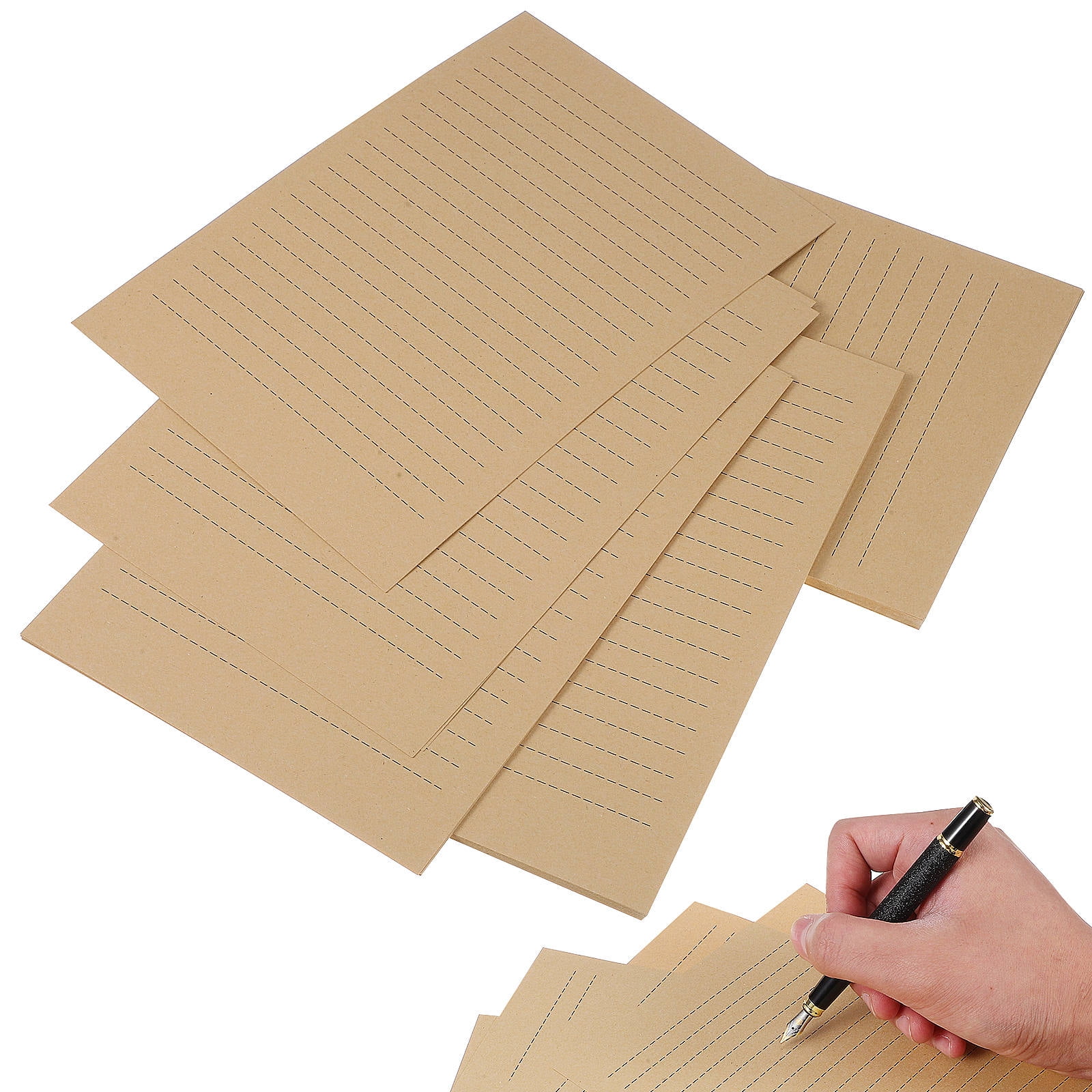 ELAYARD 200 Sheets Khaki Rectangular Note Paper Stationary for Greeting ...