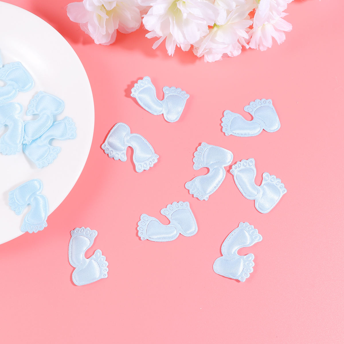 ELAYARD Sky-Blue Resin Confetti 200Pcs Baby Birthday Party Decoration ...