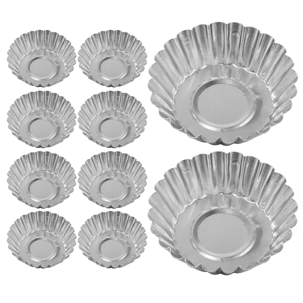 ELAYARD 20Pcs Aluminum Alloy Cookie Liner Tart Pans for Uniform Baking ...
