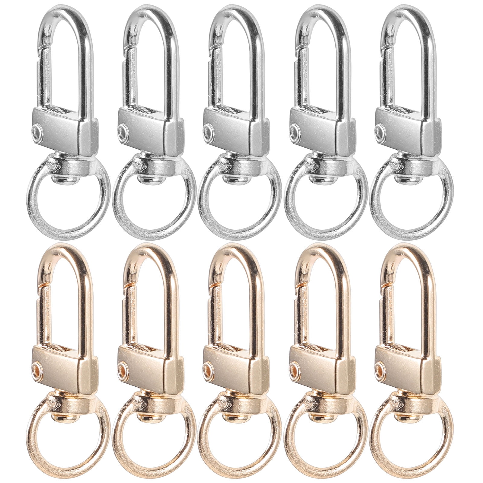 ELAYARD 20Pcs Metal Keycarabiner Clip Zinc Alloy Keychain Buckles ...