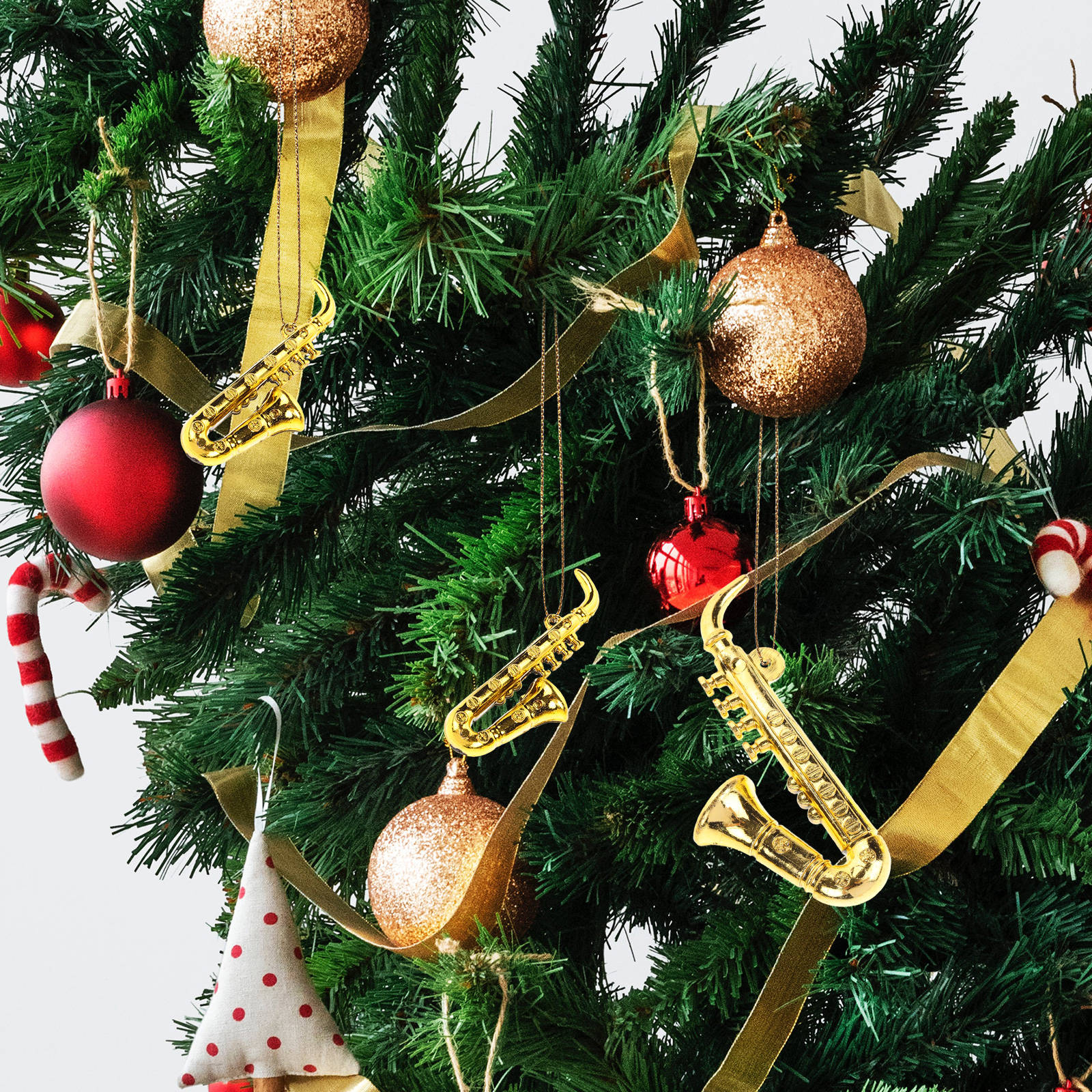 ELAYARD 20Pcs Mini Musical Instruments Golden Plastic Alloy Realistic ...