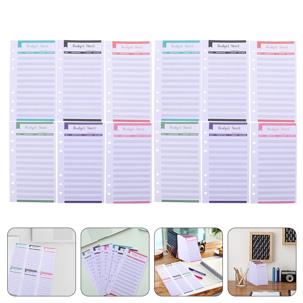 ELAYARD 24Pack Money Budget Planner Budget Sheet Assorted Color ...